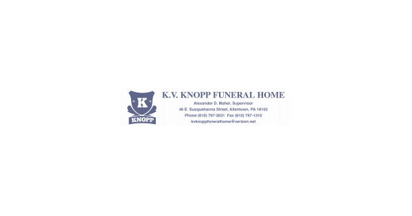 K.v. Knopp Funeral Home Obituaries & Services In Allentown, Pa